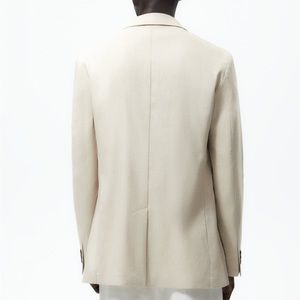 Zara | Jackets & Coats | Zara Men Linen Blend Blazer Natural Nwt | Poshmark